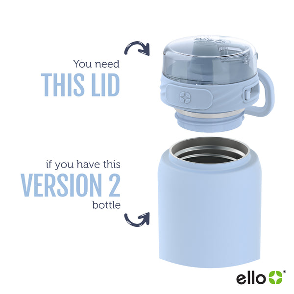 Cooper Stainless Water Bottle Replacement Lid - Version 2 – Ello