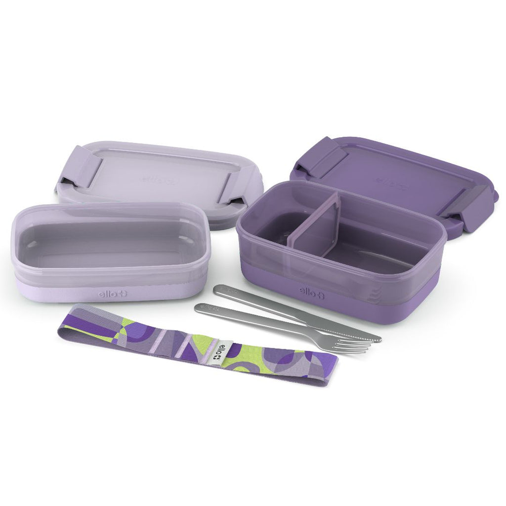 Lunch Bento Stack Plastic Container, Set of 2 – Ello