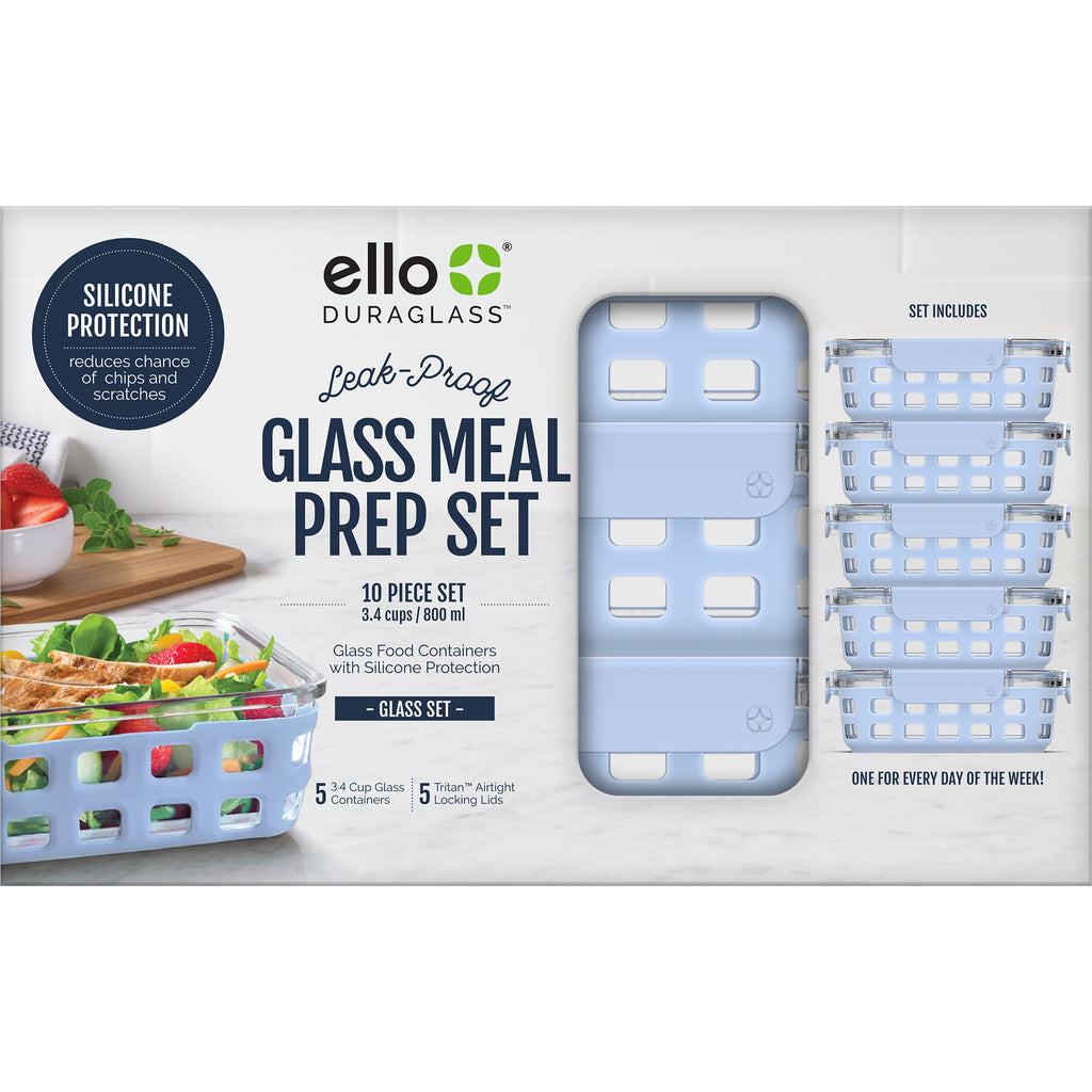 Ello Duraglass™ 10pc Meal Prep Set, Set of 5