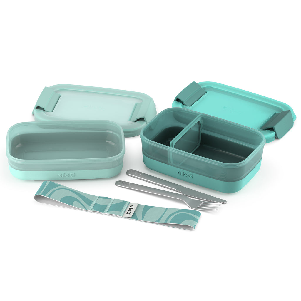 Lunch Bento Stack Plastic Container, Set of 2 – Ello