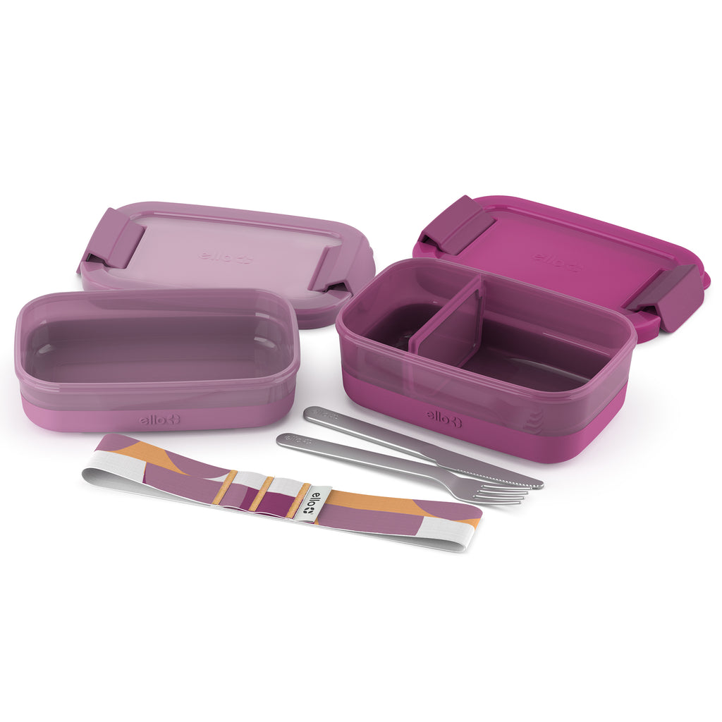 Lunch Bento Stack Plastic Container, Set of 2 – Ello